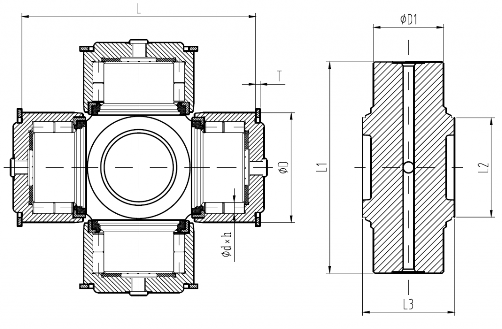 Outside Circlip Industrial Universal Joint - MR Driveline